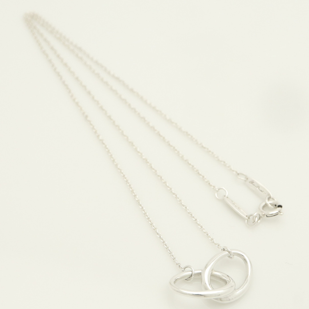美品】TIFFANY&Co. ダブル ループ ネックレス 美品】TIFFANY&Co. ダブル ループ ネックレス