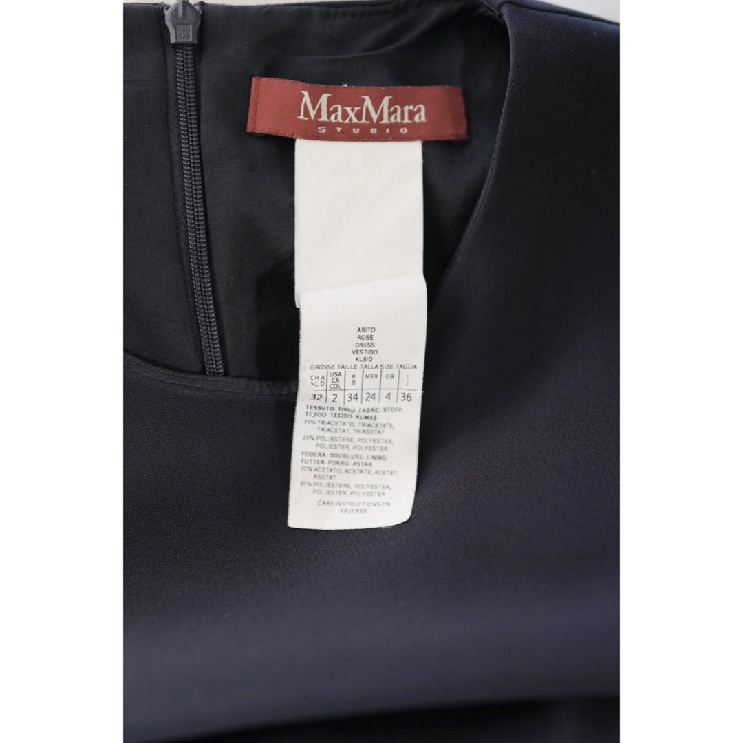 MAX MARA studio マックスマーラ ラッフル ワンピース ひざ丈 MAX MARA studio マックスマーラ ラッフル ワンピース ひざ丈