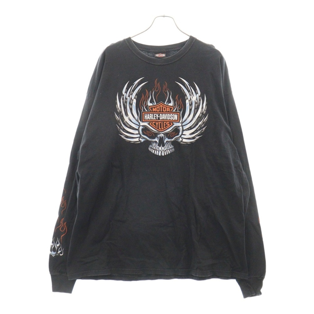 HARLEY DAVIDSON ハーレーダビッドソン スカルプリント 袖 HARLEY DAVIDSON ハーレーダビッドソン スカルプリント 袖