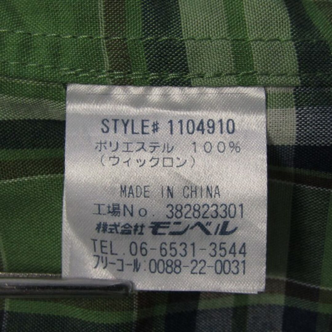 mont bell - モンベル 長袖シャツ トップス チェック柄 ウィック mont bell - モンベル 長袖シャツ トップス チェック柄 ウィック