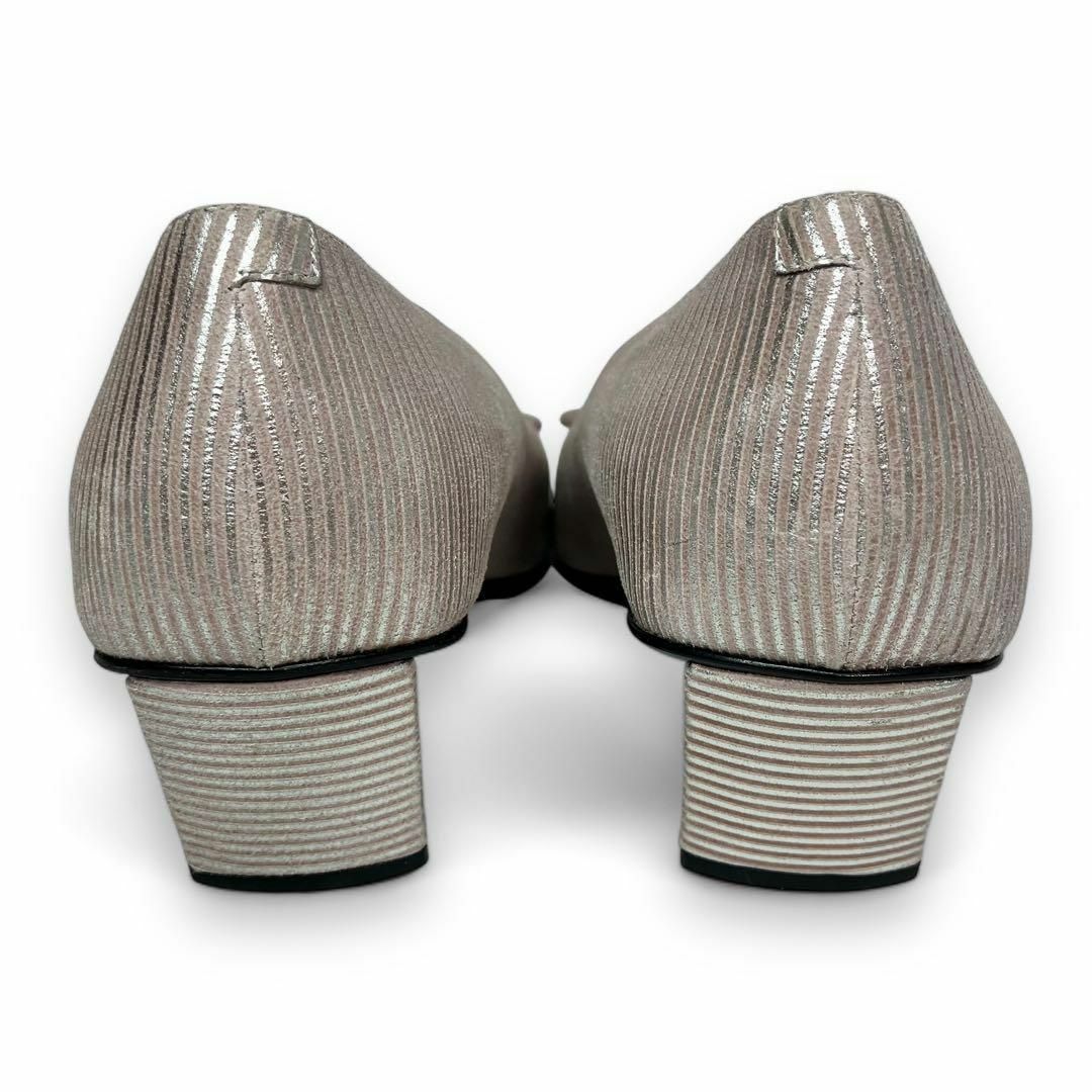 ロジェヴィヴィエ 36 1/2 パンプス バックル ストライプ パープル ロジェヴィヴィエ 36 1/2 パンプス バックル ストライプ パープル