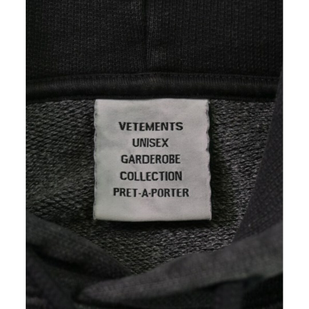 VETEMENTS - VETEMENTS ヴェトモン パーカー XS ダークグレー系 VETEMENTS - VETEMENTS ヴェトモン パーカー XS ダークグレー系