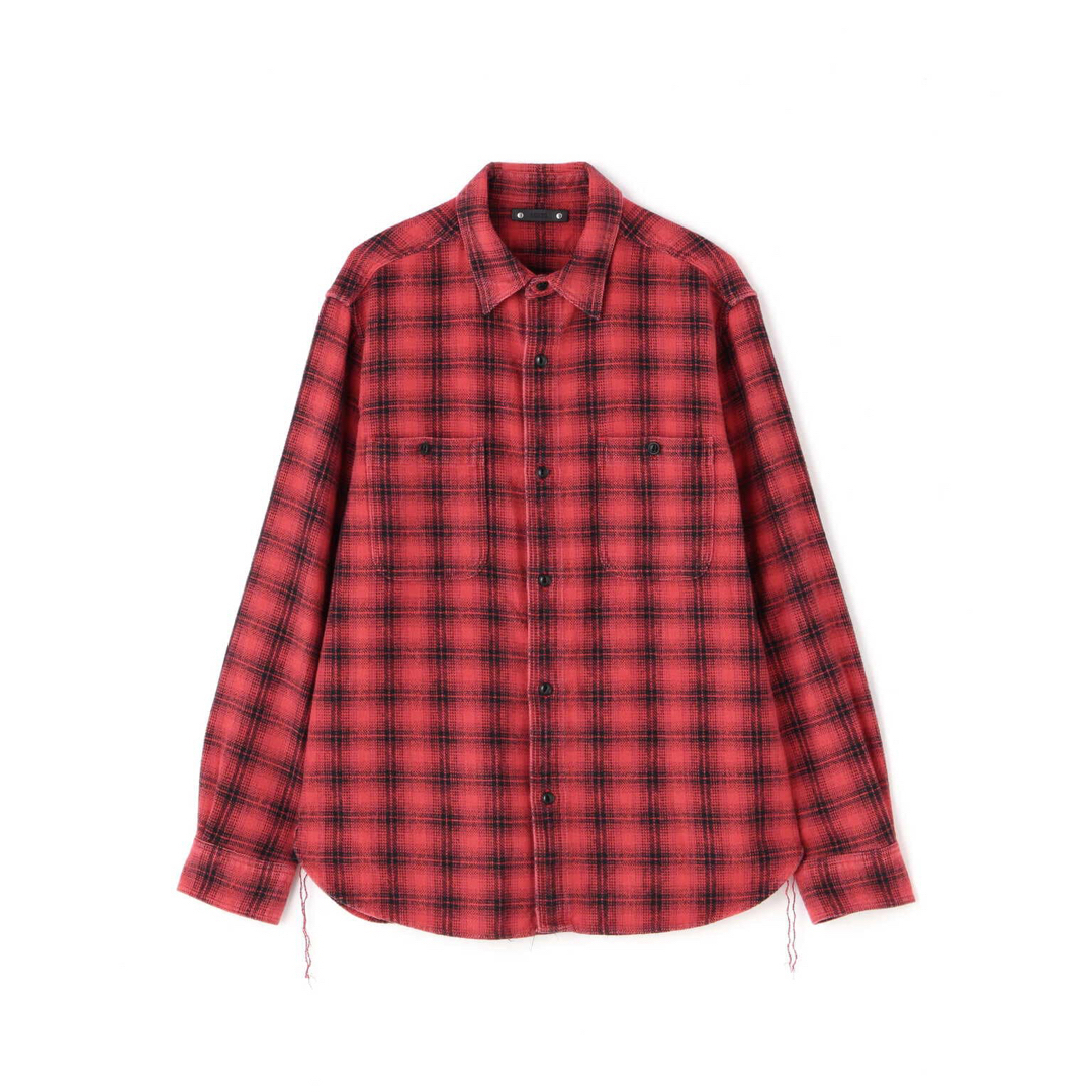新品 MINEDENIM マインデニム チェックシャツ M 赤 メンズ 新品 MINEDENIM マインデニム チェックシャツ M 赤 メンズ