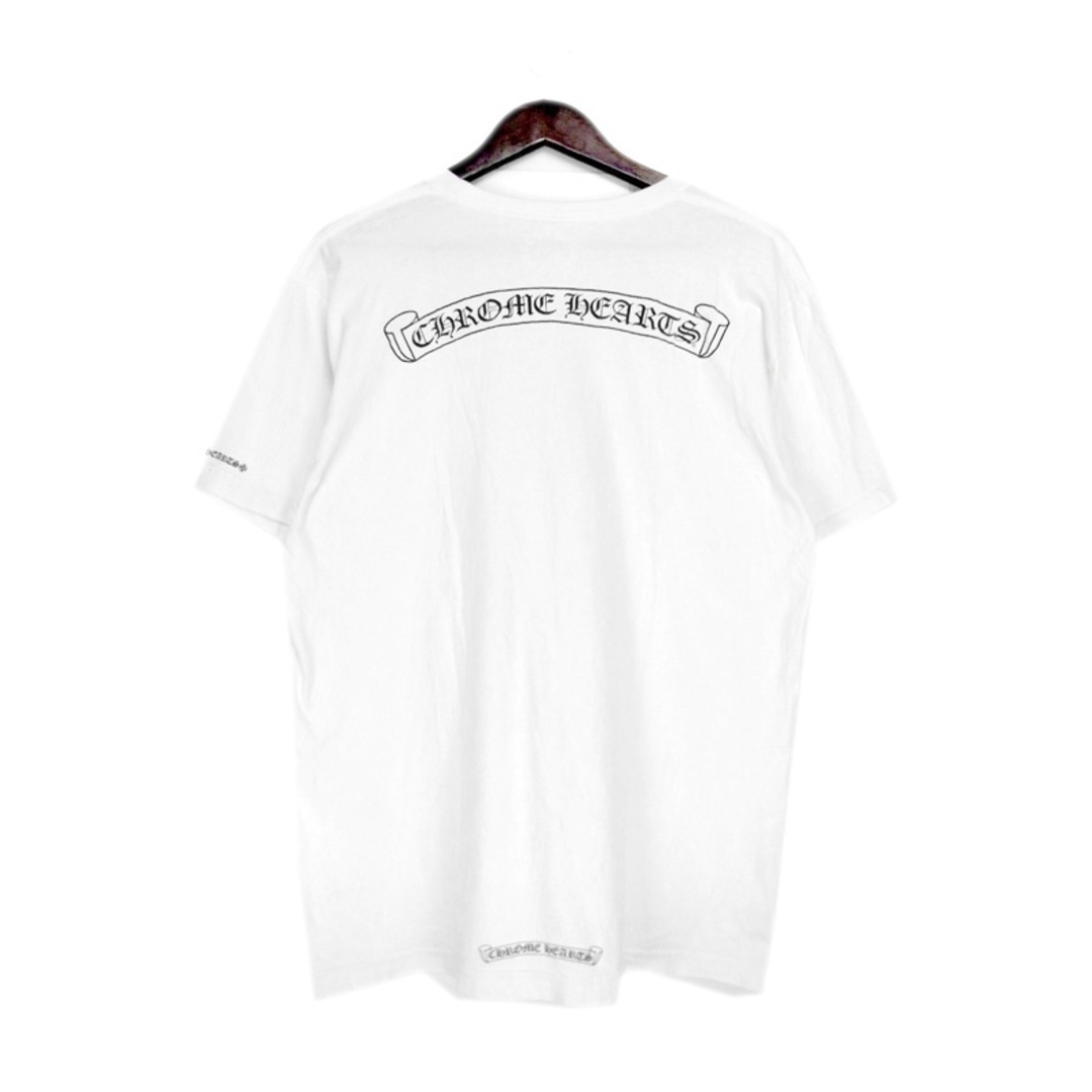 確実正規品 クロムハーツ Tシャツ スクロールラベル ホワイト M 確実正規品 クロムハーツ Tシャツ スクロールラベル ホワイト M