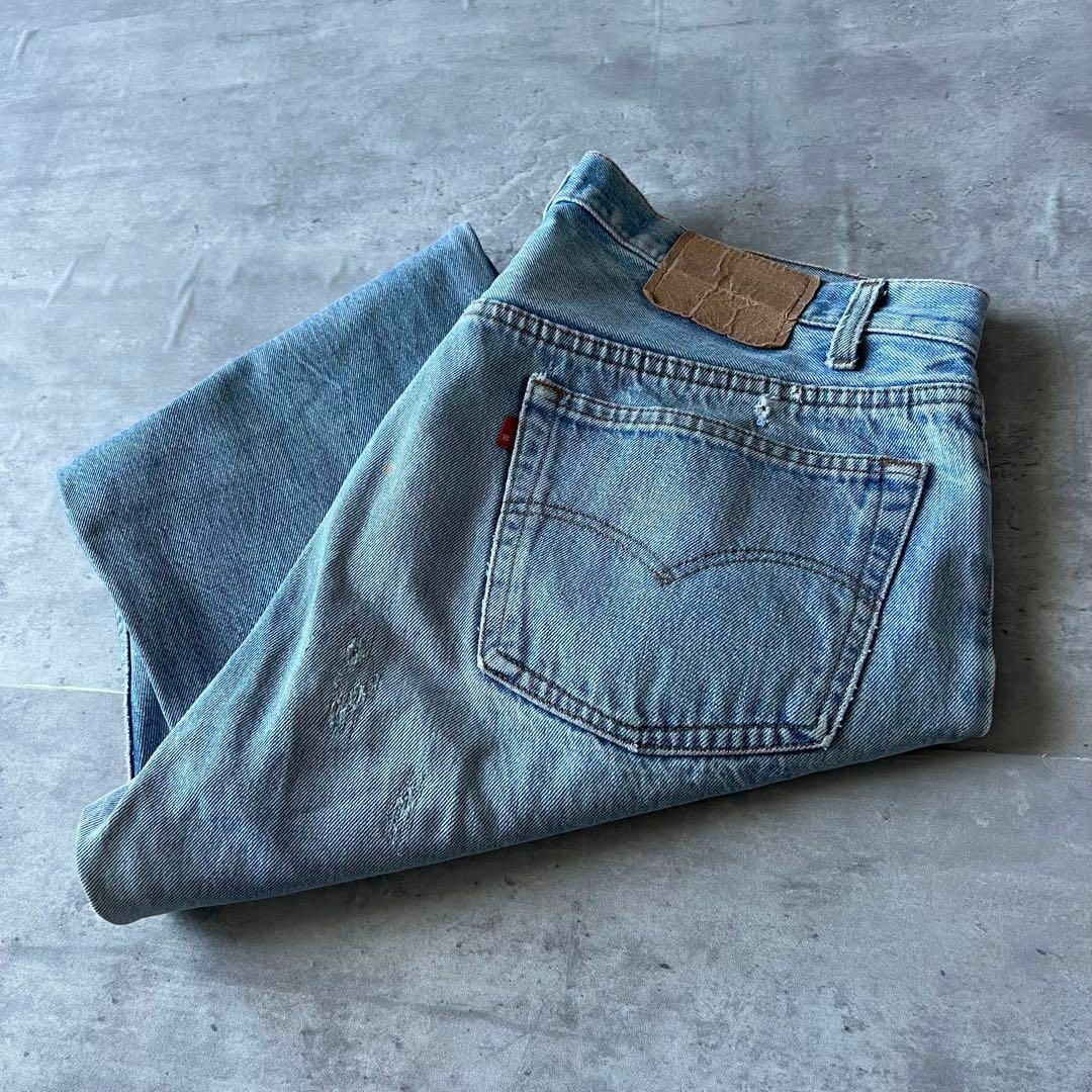 80年代腰履き可愛い◎】Levi's501ブルーデニム古着セルビッチ 80年代腰履き可愛い◎】Levi's501ブルーデニム古着セルビッチ