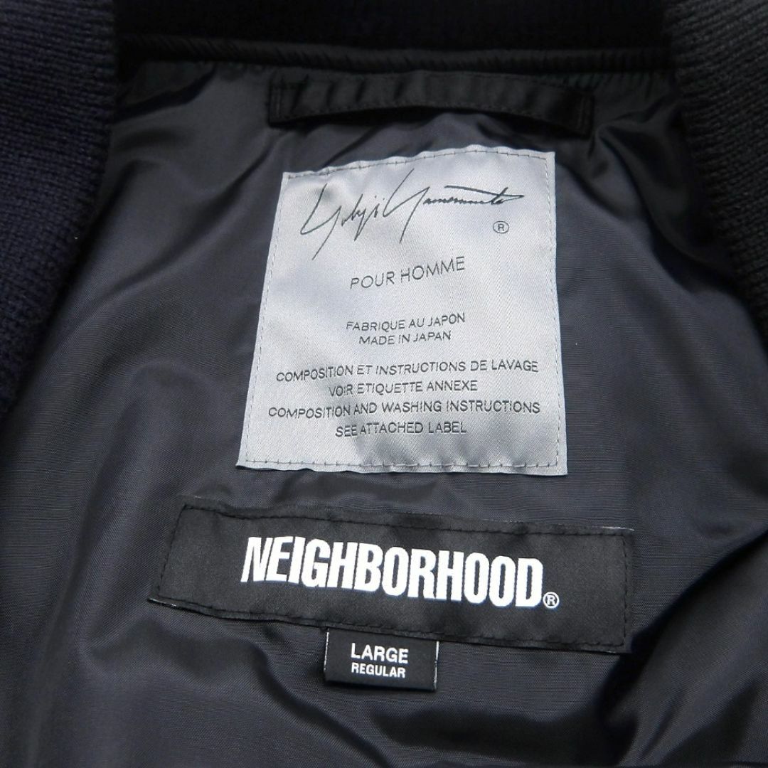 NEIGHBORHOOD - NEIGHBORHOOD×YOHJI YAMAMOTO MA-1 JACKET BLACK NEIGHBORHOOD - NEIGHBORHOOD×YOHJI YAMAMOTO MA-1 JACKET BLACK