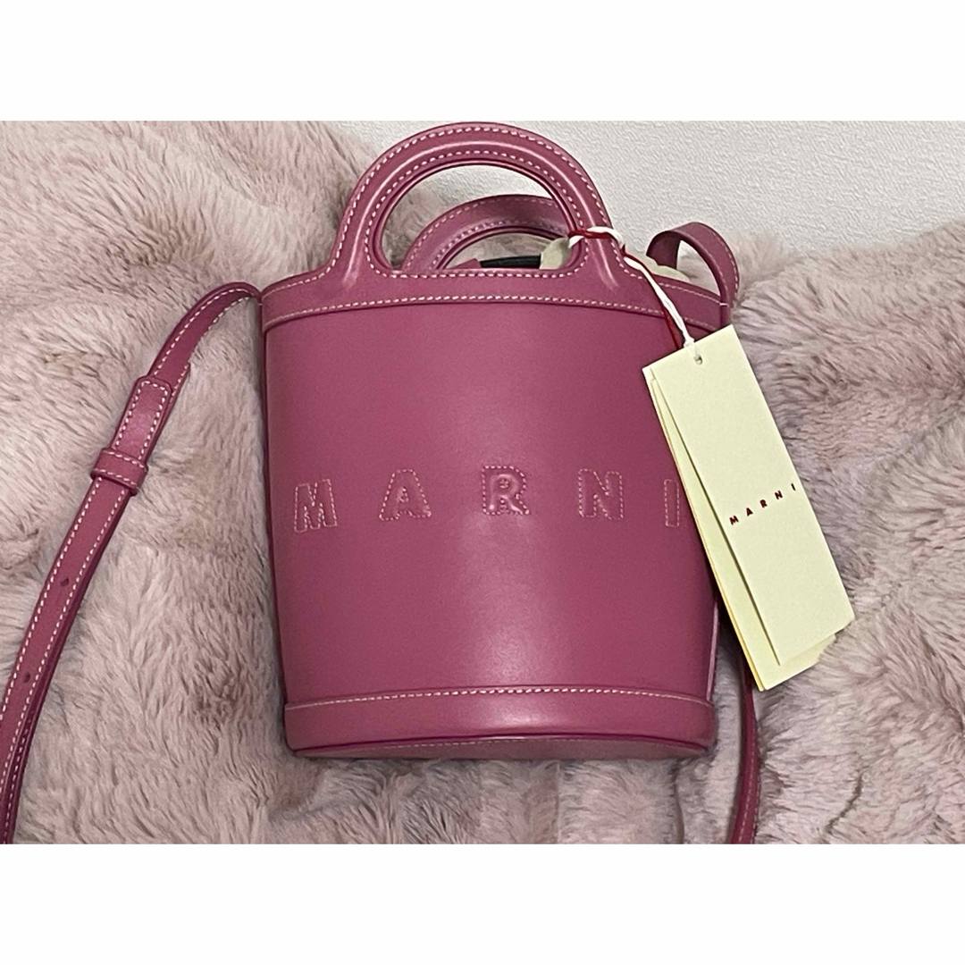 MARNI - 美品 MARNI マルニ ピンク ミニ Tropicalia バケット MARNI - 美品 MARNI マルニ ピンク ミニ Tropicalia バケット
