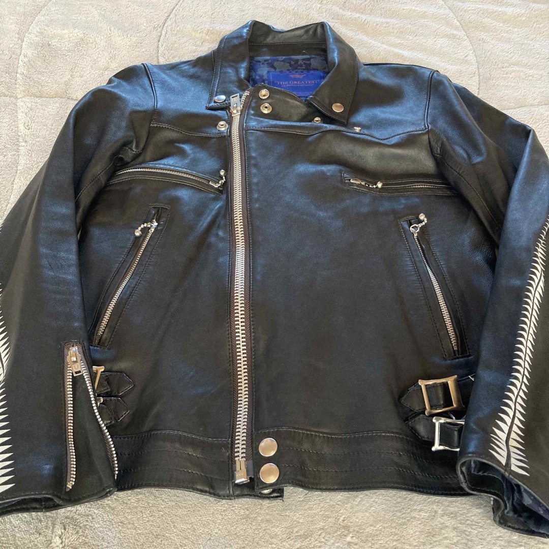 UNDERCOVER 16SS GIZ柄 シープスキン ダブルライダース UNDERCOVER 16SS GIZ柄 シープスキン ダブルライダース