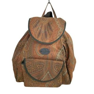ETRO - ETRO(エトロ) リュックサック - ブラウン×ダークグリーン ETRO - ETRO(エトロ) リュックサック - ブラウン×ダークグリーン