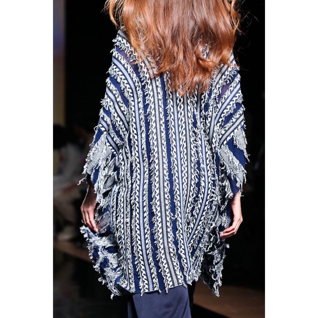 mame - 【美品】 マメクロゴウチ 15ss フリンジ ワンピース mame - 【美品】 マメクロゴウチ 15ss フリンジ ワンピース