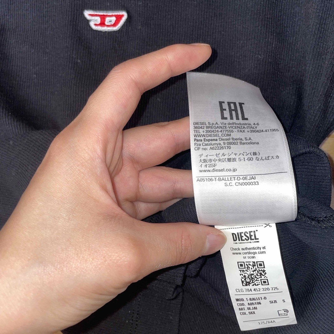 DIESEL - ディーゼル diesel トップス ブラックの通販 by aya DIESEL - ディーゼル diesel トップス ブラックの通販 by aya