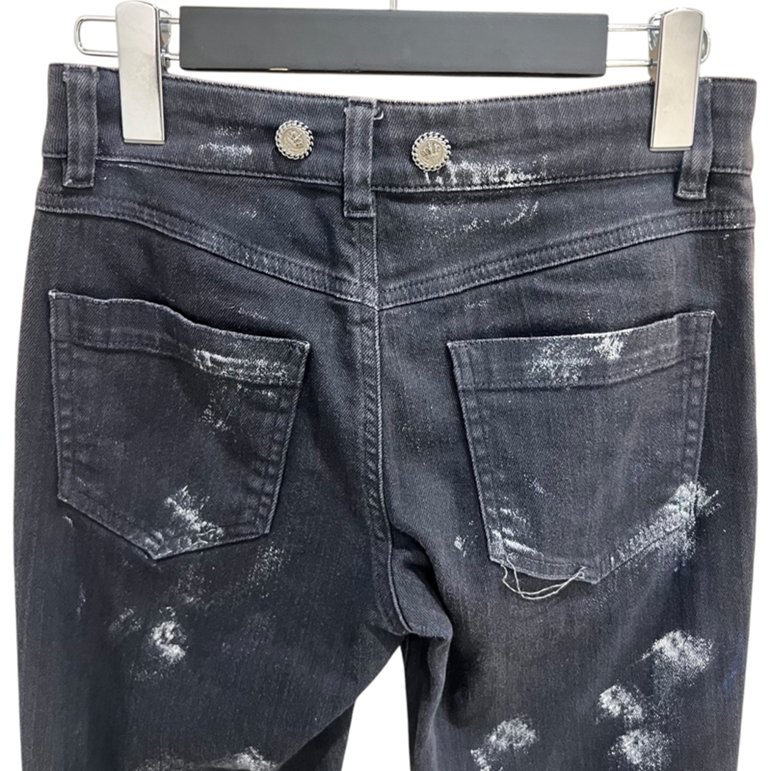 シャネル CHANEL ペイント スキニーデニムパンツ P33427 34(約XS シャネル CHANEL ペイント スキニーデニムパンツ P33427 34(約XS