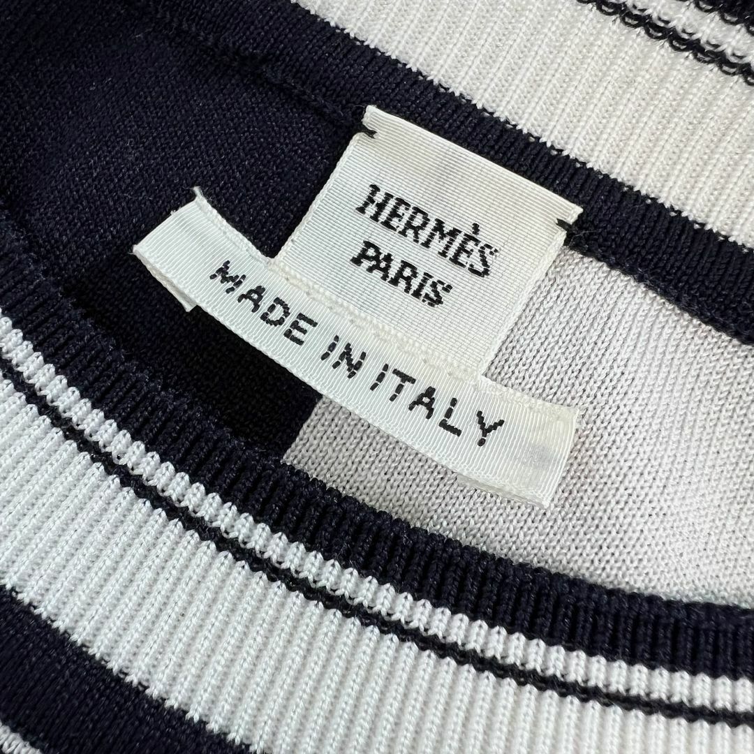 HERMES - ☆HERMES☆新品タグ付☆2024☆無秩序☆シルク☆ニット HERMES - ☆HERMES☆新品タグ付☆2024☆無秩序☆シルク☆ニット