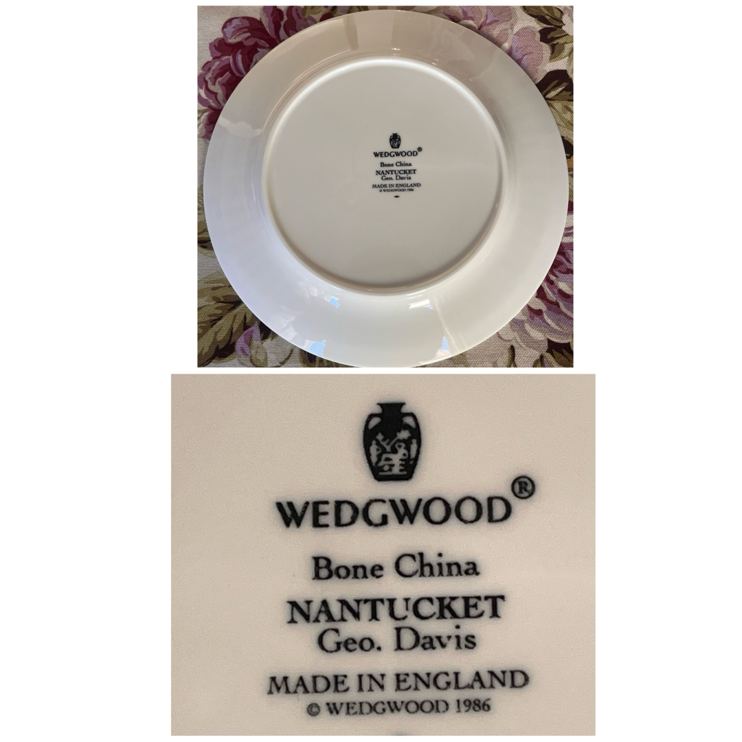WEDGWOOD - 【黒壺美品】☆ナンタケット☆デザート皿 6枚の通販 WEDGWOOD - 【黒壺美品】☆ナンタケット☆デザート皿 6枚の通販