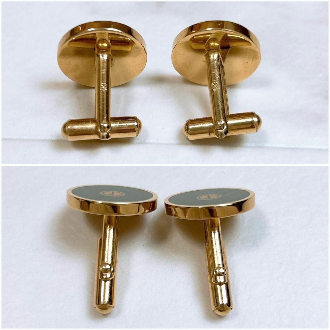 Dunhill - ☆ danhill ダンヒル カフス 丸型 ロゴ ゴールド Dunhill - ☆ danhill ダンヒル カフス 丸型 ロゴ ゴールド