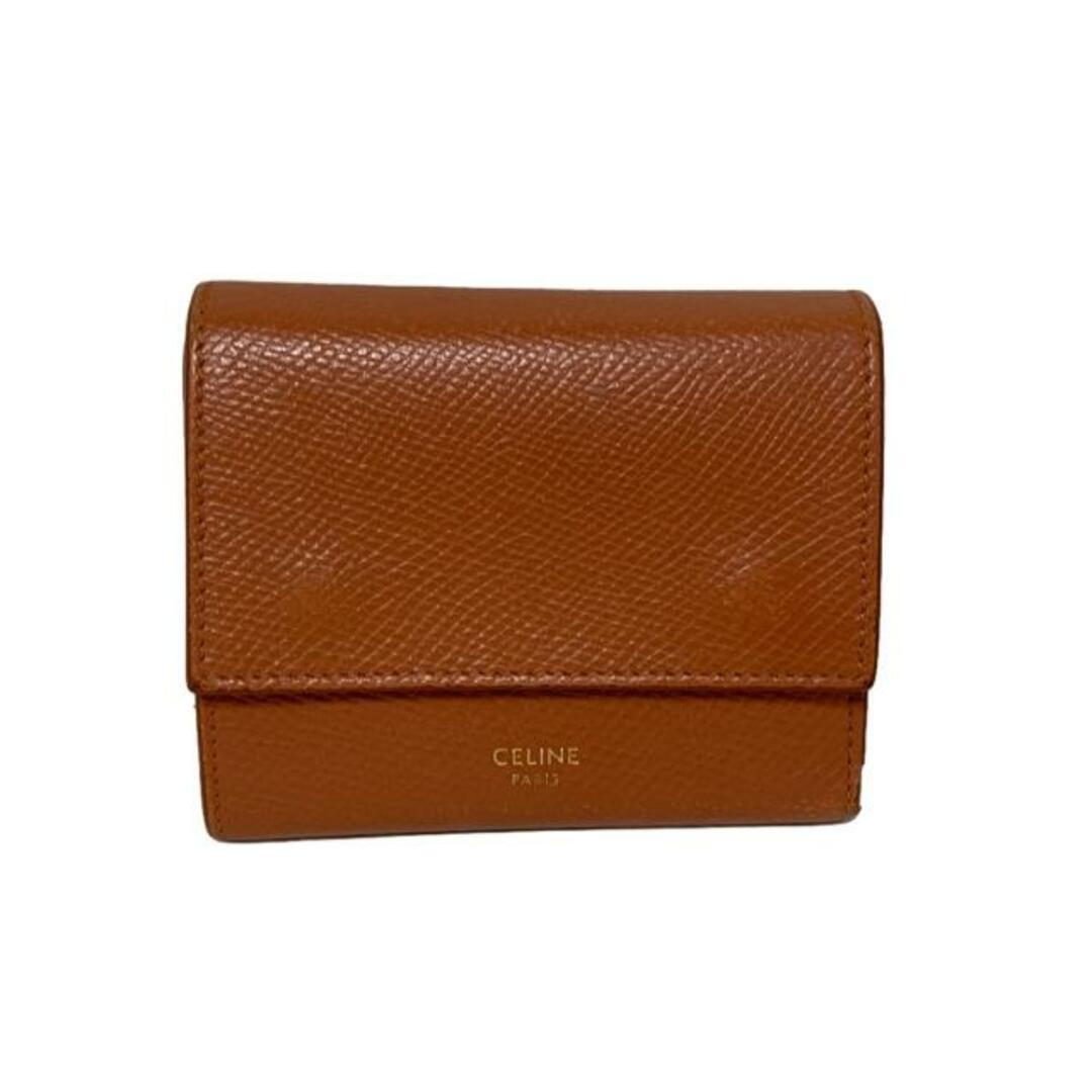 CELINE(セリーヌ) 3つ折り財布 - ブラウン レザー ファッション小物 CELINE(セリーヌ) 3つ折り財布 - ブラウン レザー ファッション小物