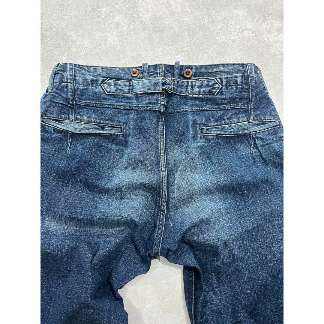 RRL - RRL デニム ワークパンツ サスペンダー シンチバック RRL - RRL デニム ワークパンツ サスペンダー シンチバック