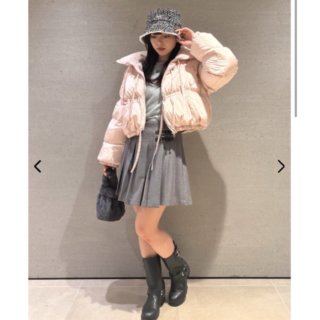 fur fur - 新品タグ付◉ FURFURリボンショートダウン ピンクの fur fur - 新品タグ付◉ FURFURリボンショートダウン ピンクの