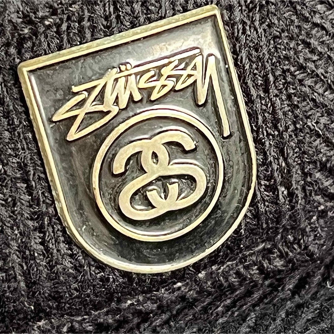 STUSSY - 【希少】00's STUSSY Wool Fedora Hat メタルロゴ飾り STUSSY - 【希少】00's STUSSY Wool Fedora Hat メタルロゴ飾り