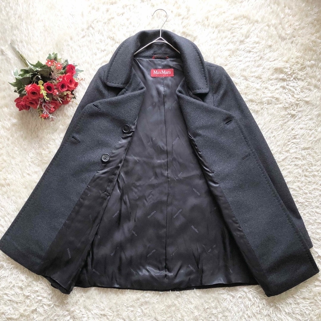 Max Mara - 美品♪Max Mara STUDIO♪ウールコート 黒 の通販 by Max Mara - 美品♪Max Mara STUDIO♪ウールコート 黒 の通販 by