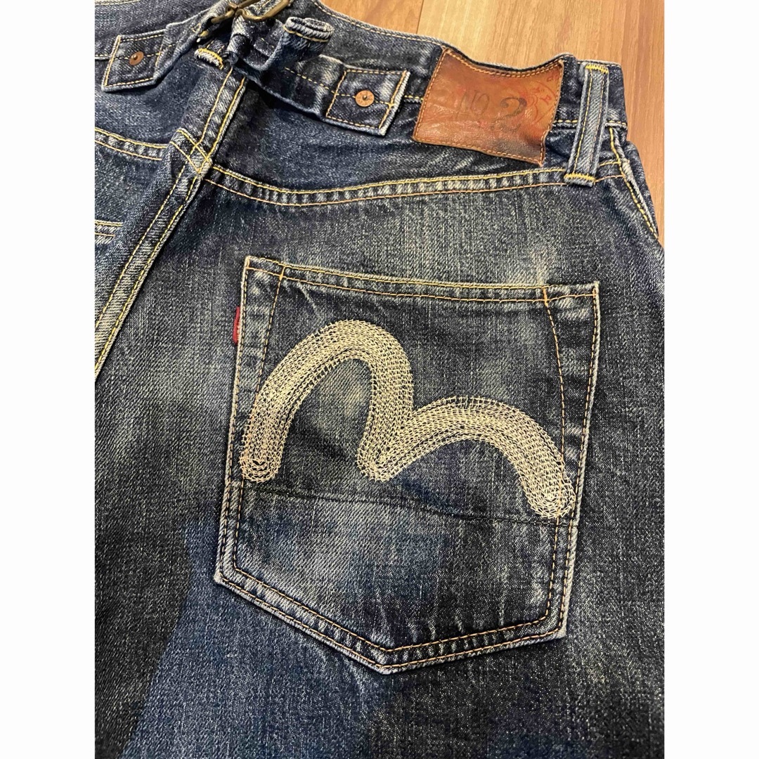 EVISU - サイズ30 2504RXX 刺繍カモメ 初期EVISバックベルト EVISU - サイズ30 2504RXX 刺繍カモメ 初期EVISバックベルト