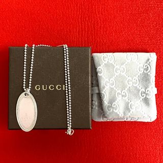 GUCCI - 極 美品 箱 袋付 希少品 GUCCI グッチ オーバル タグ GUCCI - 極 美品 箱 袋付 希少品 GUCCI グッチ オーバル タグ
