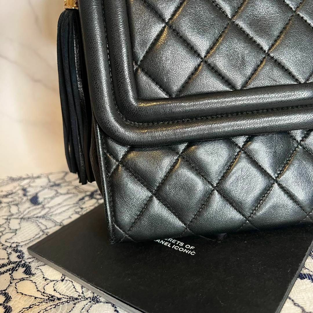 CHANEL - CHANEL シャネル【美品】ビンテージ フリンジ フラップ CHANEL - CHANEL シャネル【美品】ビンテージ フリンジ フラップ