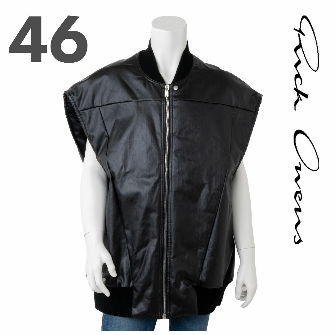 RICK OWENS コーティングフライトボンバージャケット 46 近かっ RICK OWENS コーティングフライトボンバージャケット 46 近かっ