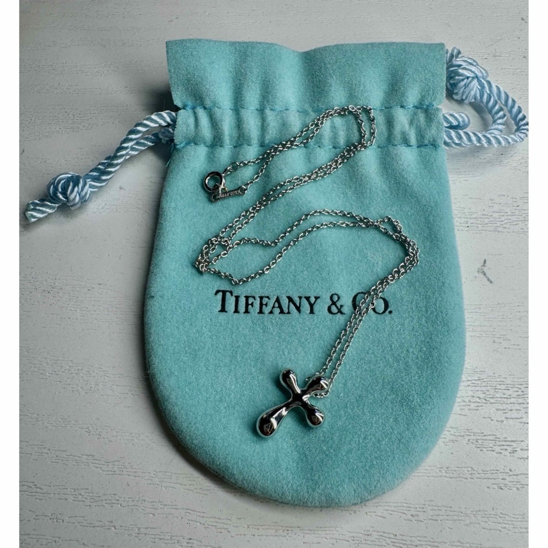 Tiffany & Co. - ティファニー Pt950&750 ドッツクロス Tiffany & Co. - ティファニー Pt950&750 ドッツクロス
