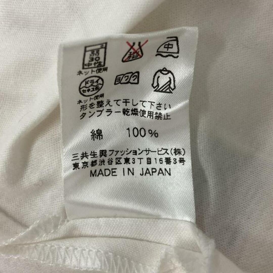 LEONARD(レオナール) 半袖Tシャツ サイズL美品 - 白×ピンク LEONARD(レオナール) 半袖Tシャツ サイズL美品 - 白×ピンク