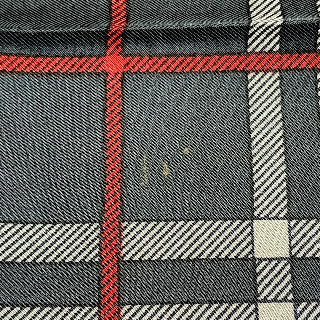 ☆BURBERRY☆ スカーフ チェック 旧ロゴ シルク ネイビー ☆BURBERRY☆ スカーフ チェック 旧ロゴ シルク ネイビー