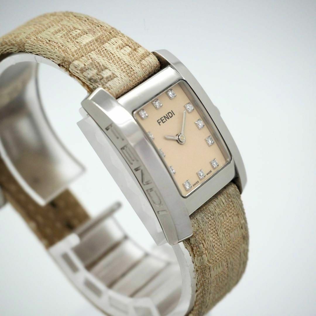 5 FENDI 時計 箱付き 12Pダイヤ 7000L スクエア レディース 5 FENDI 時計 箱付き 12Pダイヤ 7000L スクエア レディース