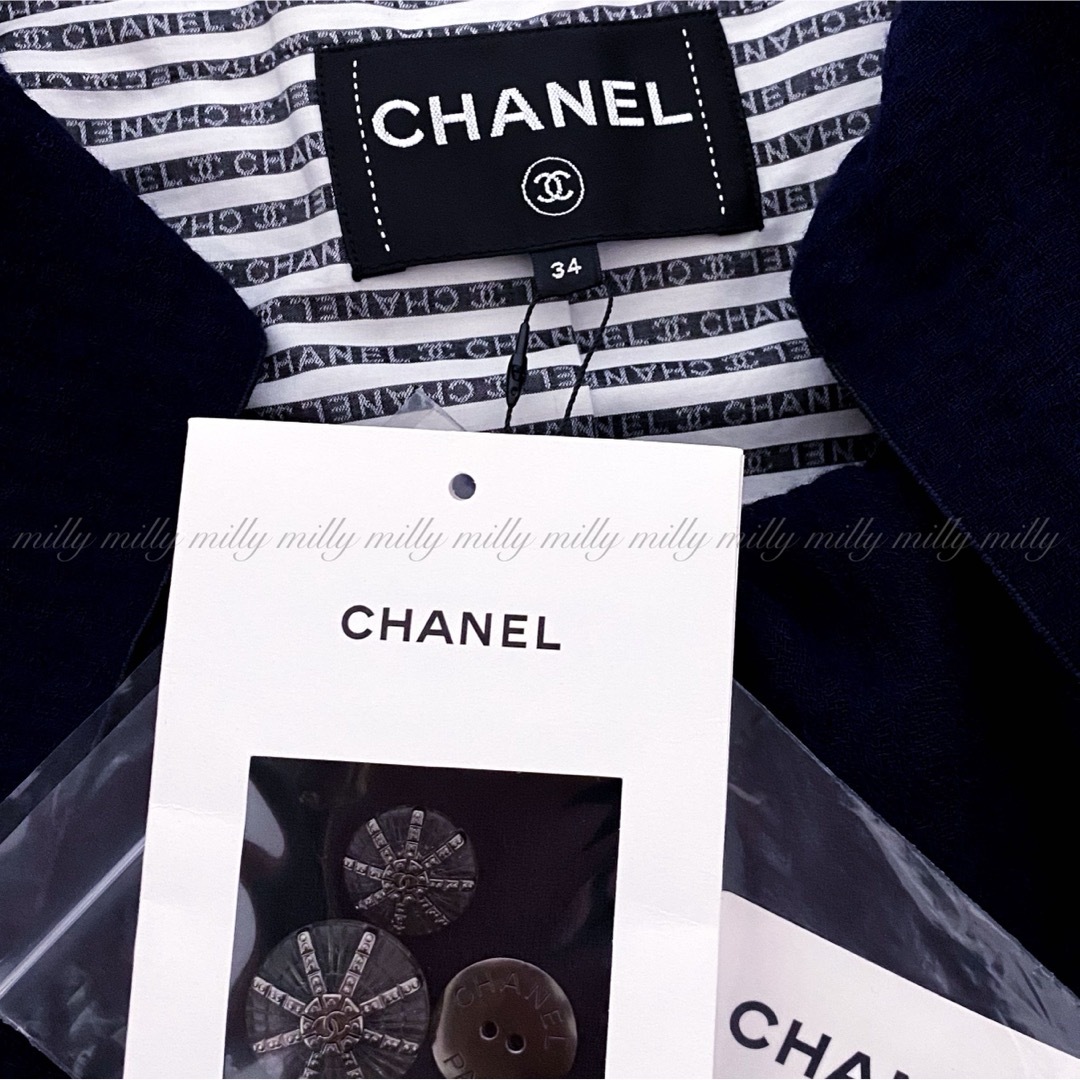 CHANEL - ご成約済み✴︎新品タグ付【CHANEL】CCボタンウール CHANEL - ご成約済み✴︎新品タグ付【CHANEL】CCボタンウール