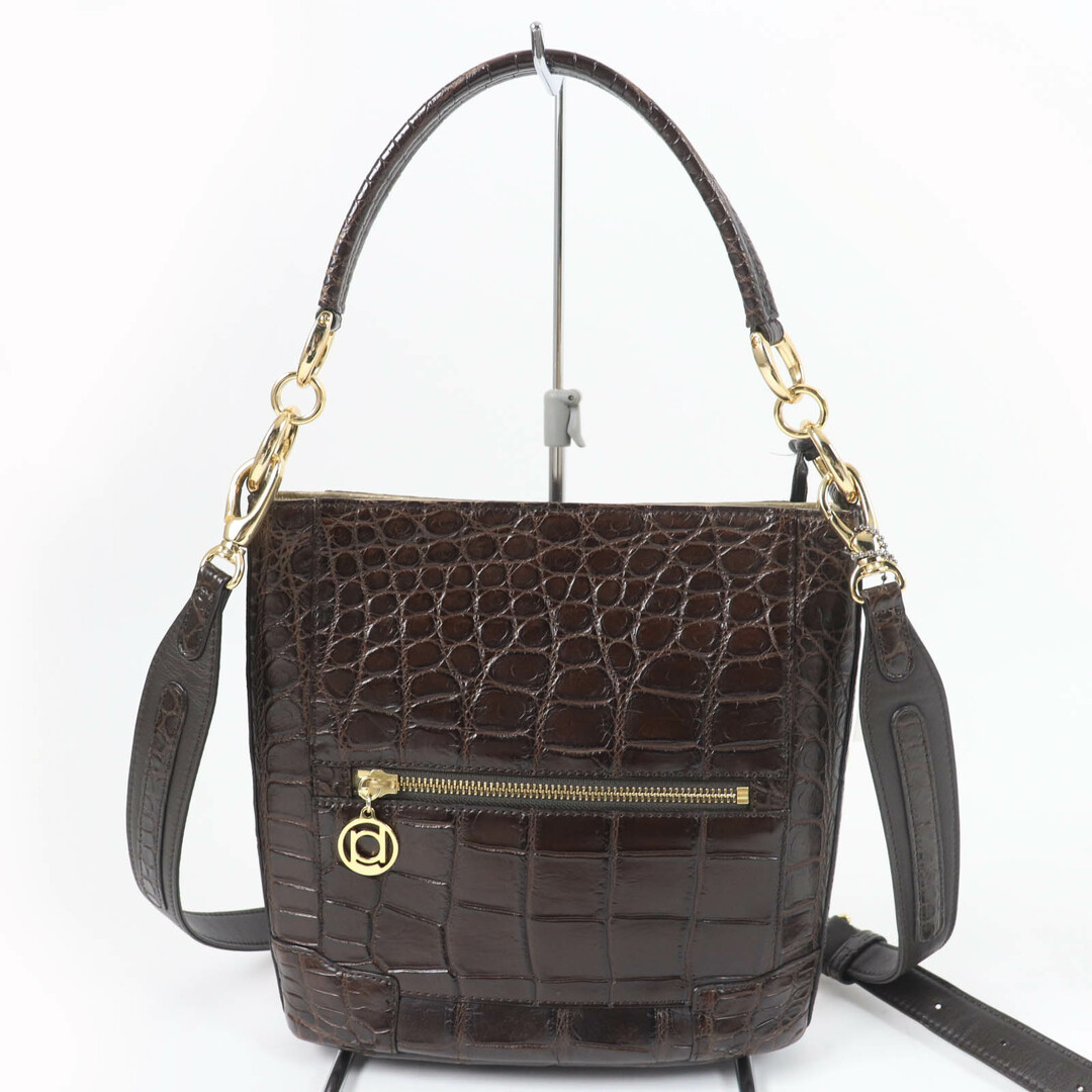 美品☆BEAUGRAND ボーグラン JRAタグ付 クロコダイル 2WAY 美品☆BEAUGRAND ボーグラン JRAタグ付 クロコダイル 2WAY