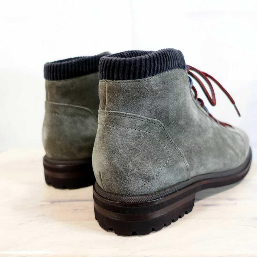 未使用】サントーニ スエード クライミングブーツ Santoni 未使用】サントーニ スエード クライミングブーツ Santoni
