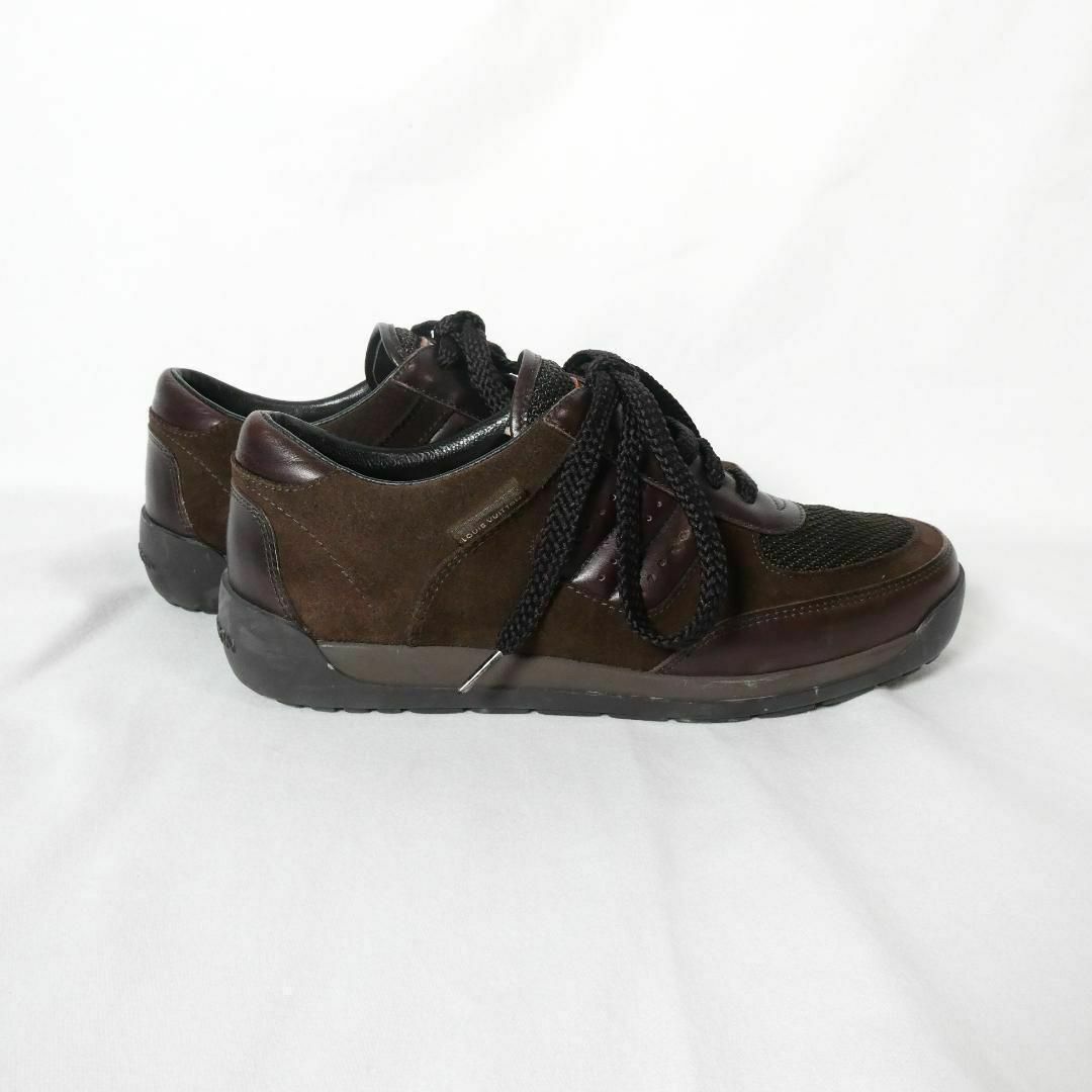 美品 Louis Vuitton レザー スエード ローカット スニーカー 美品 Louis Vuitton レザー スエード ローカット スニーカー