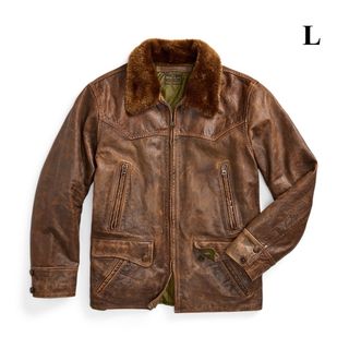 RRL - RRL ネイティブ柄 レザージャケット ボンバー ポロラルフ RRL - RRL ネイティブ柄 レザージャケット ボンバー ポロラルフ