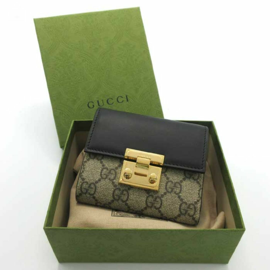 GUCCI - GUCCI 三つ折り財布(小銭入れ無) 779799 KLQIG 8575の GUCCI - GUCCI 三つ折り財布(小銭入れ無) 779799 KLQIG 8575の