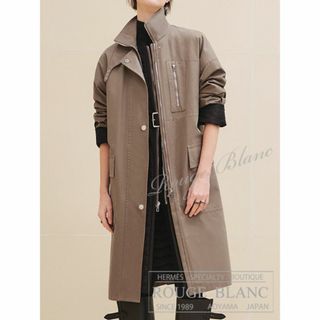 HERMES - 極美品 HERMES エルメス トレンチコート ホワイト HERMES - 極美品 HERMES エルメス トレンチコート ホワイト