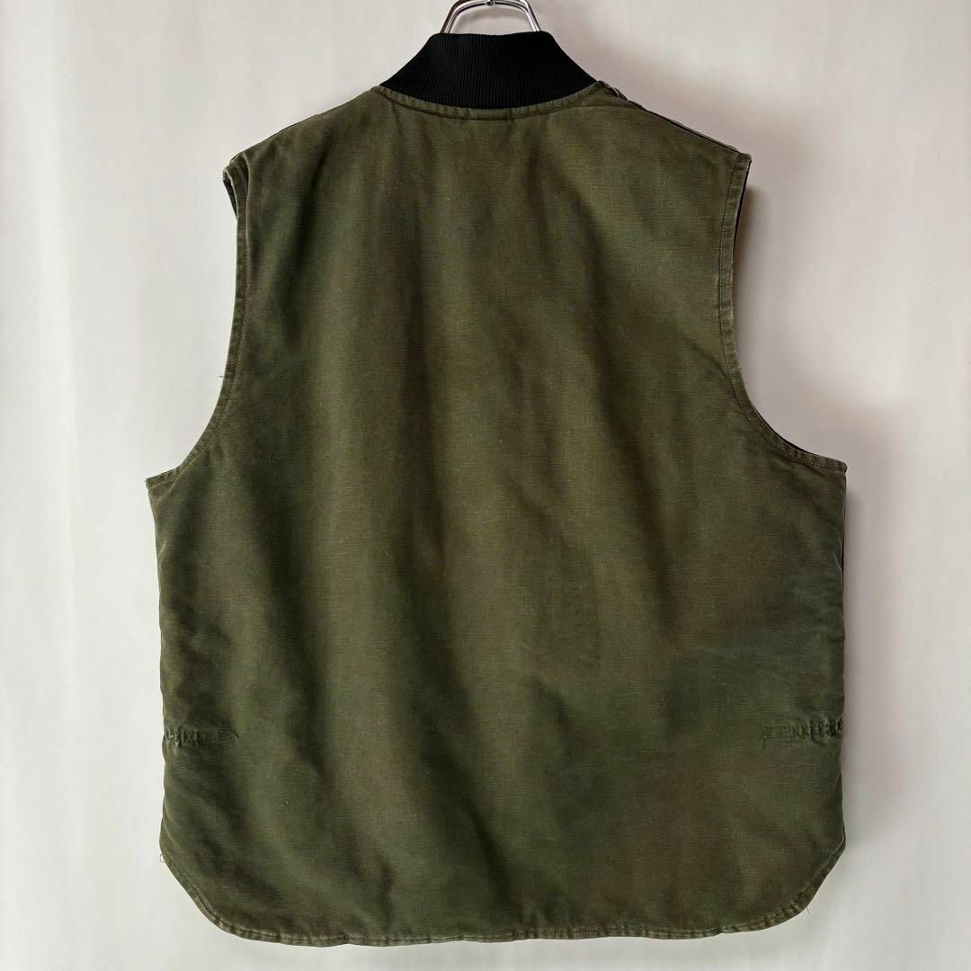 carhartt - カーハート ダックベスト オリーブグリーン 古着 carhartt - カーハート ダックベスト オリーブグリーン 古着