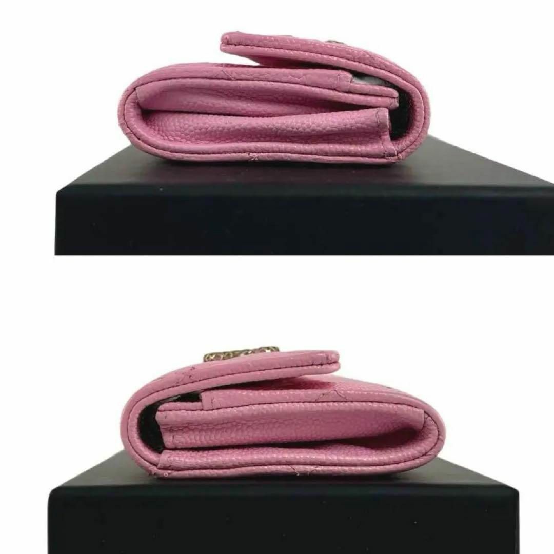 CHANEL - 【現行品・23年モデル】シャネル キャビアスキン 折 CHANEL - 【現行品・23年モデル】シャネル キャビアスキン 折