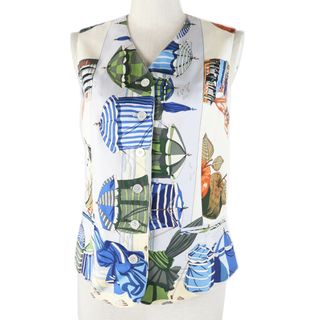 HERMES - 未使用HERMESニットキルティングジャケットジレ HERMES - 未使用HERMESニットキルティングジャケットジレ