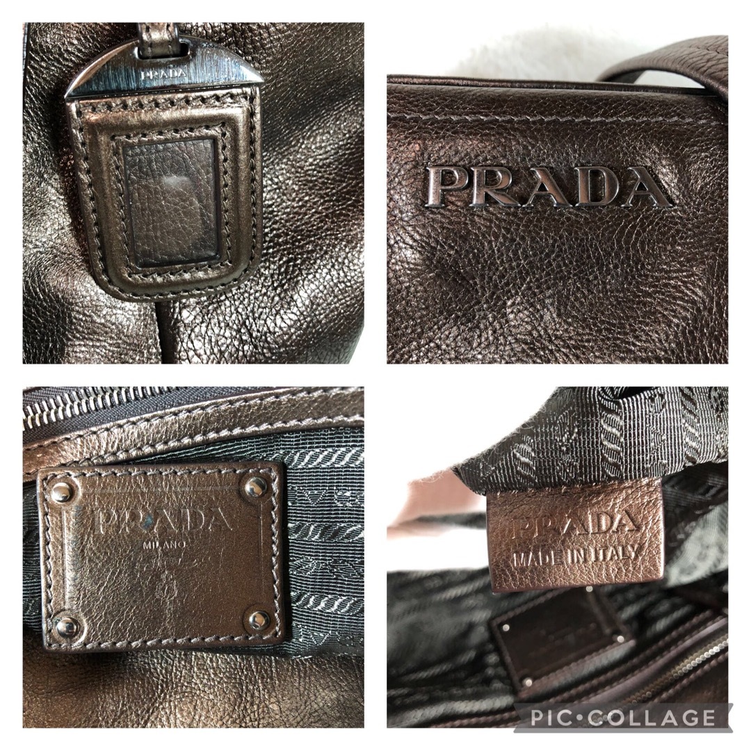 PRADA - ☆美品☆ プラダ トートバッグ レザー BR4052 PRADA - ☆美品☆ プラダ トートバッグ レザー BR4052