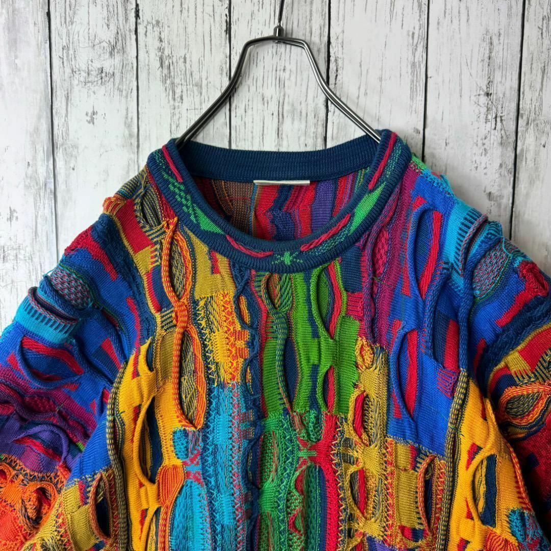 COOGI - 【希少1点物】COOGI クージー 3Dニット セーター L 総柄 COOGI - 【希少1点物】COOGI クージー 3Dニット セーター L 総柄