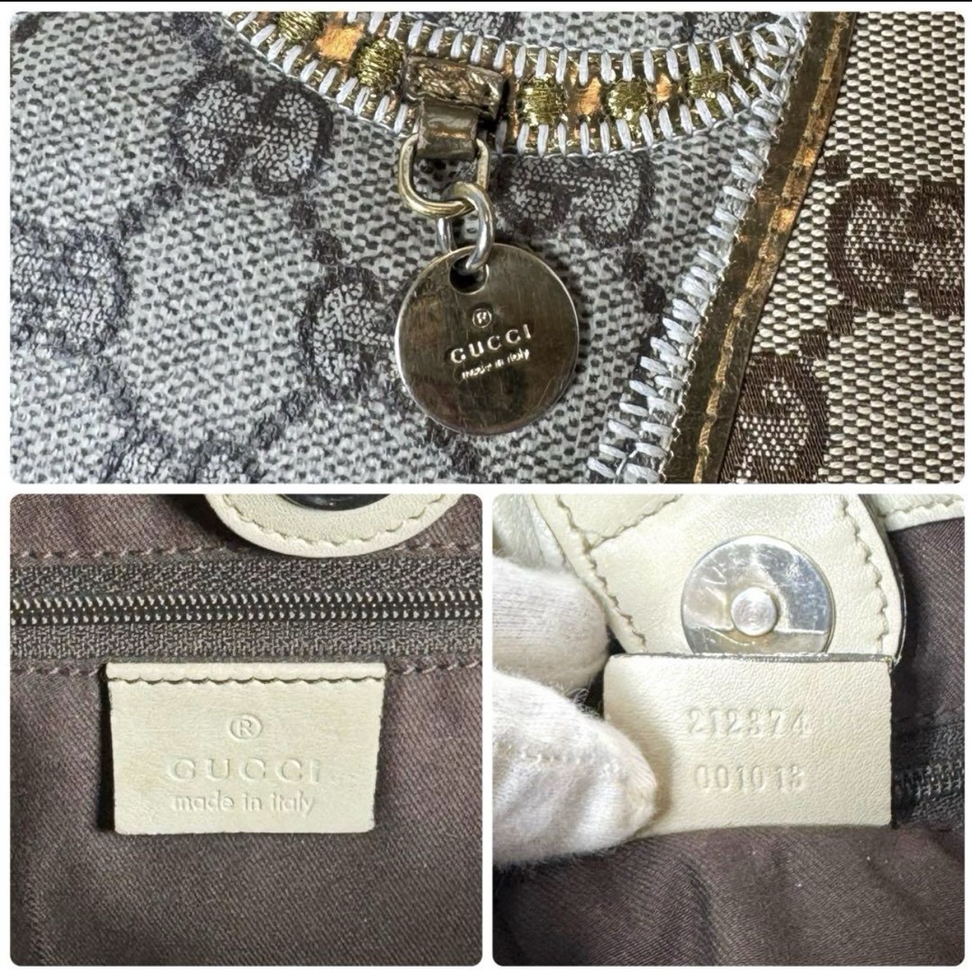 GUCCI - 【美品】GUCCI トートバッグ グッチョリ GGキャンバス GUCCI - 【美品】GUCCI トートバッグ グッチョリ GGキャンバス