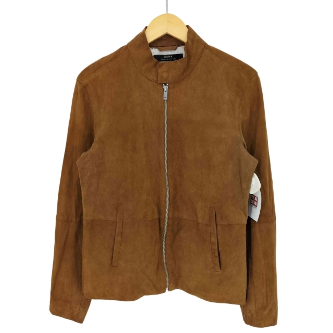 ZARA - ZARA(ザラ) 山羊革 スエード シングルライダース ZARA - ZARA(ザラ) 山羊革 スエード シングルライダース