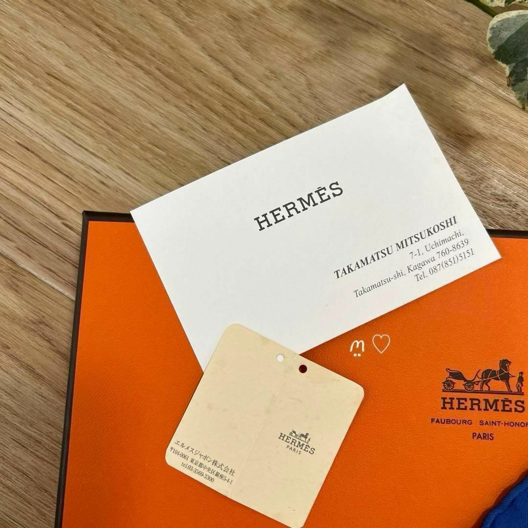 HERMES - HERMESエルメス カレ55 空と海の間 バンダナ柄 シルク HERMES - HERMESエルメス カレ55 空と海の間 バンダナ柄 シルク