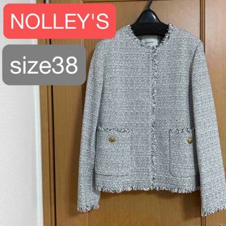 NOLLEY'S - Nolley's ノーリーズ ノーカラージャケット 38(M位 NOLLEY'S - Nolley's ノーリーズ ノーカラージャケット 38(M位