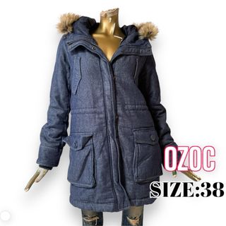 OZOC - ozoc オゾック モッズ風フーデッドコート カーキの通販 OZOC - ozoc オゾック モッズ風フーデッドコート カーキの通販