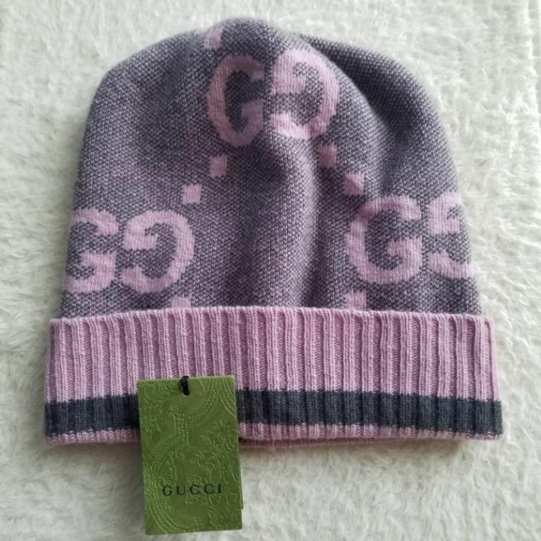 国内完売 GUCCI グッチ GG カシミア ジャガード ニット キャップ 国内完売 GUCCI グッチ GG カシミア ジャガード ニット キャップ